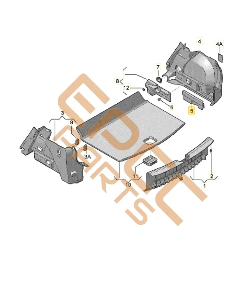 CUPRA LEON LUGGAGE COMPARTMENT TRIM 5FA868917 – EPCC parts